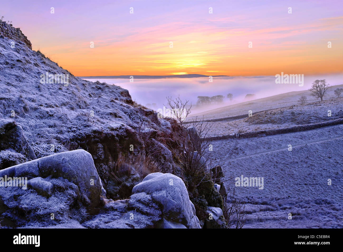 Hadrian's Wall in Northumberland one of the dramatic landscapes in ...