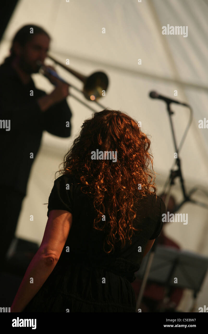 Frances Ruffelle. Marlborough Jazz Festival 2011 Stock Photo - Alamy