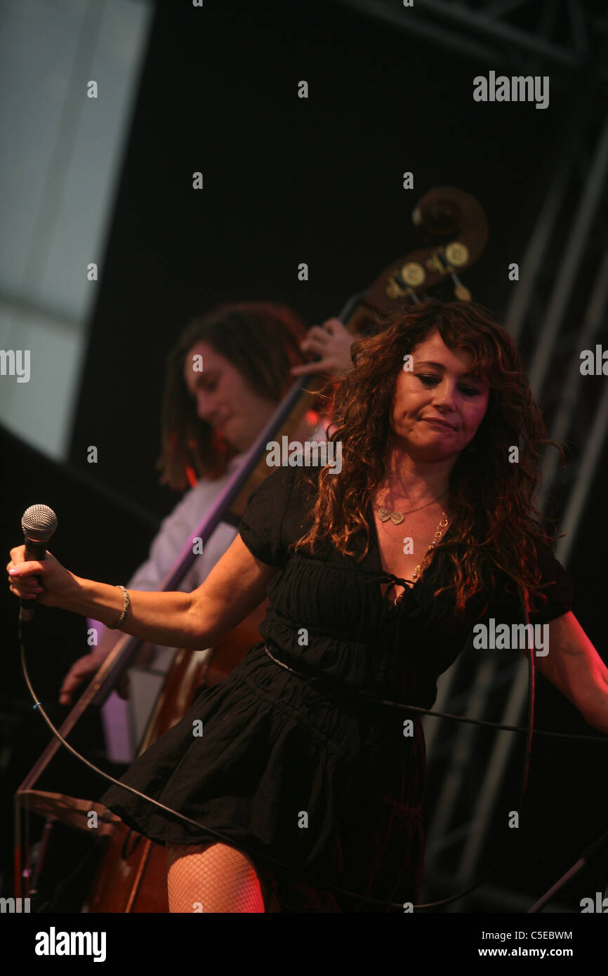 Frances Ruffelle. Marlborough Jazz Festival 2011 Stock Photo - Alamy