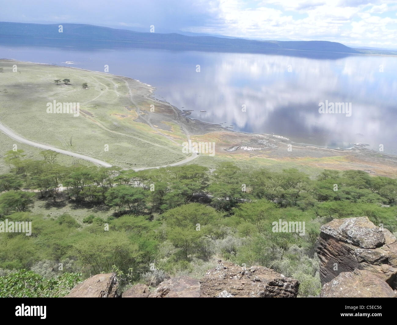 The wonderful view over Lake Nakuru, Kenya Stock Photo - Alamy