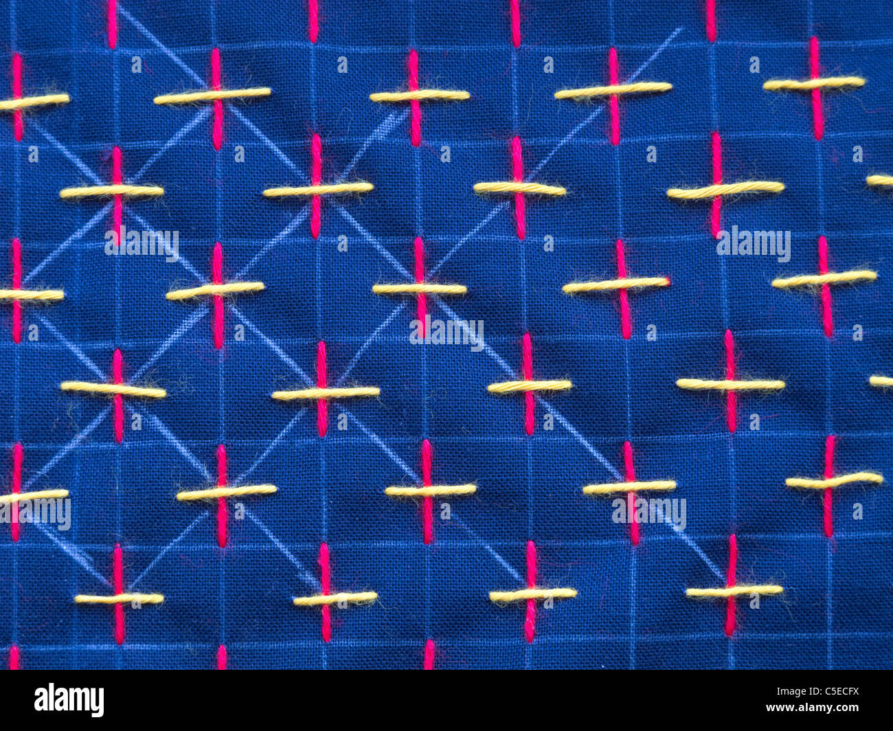 needle work with a grid Stock Photo - Alamy