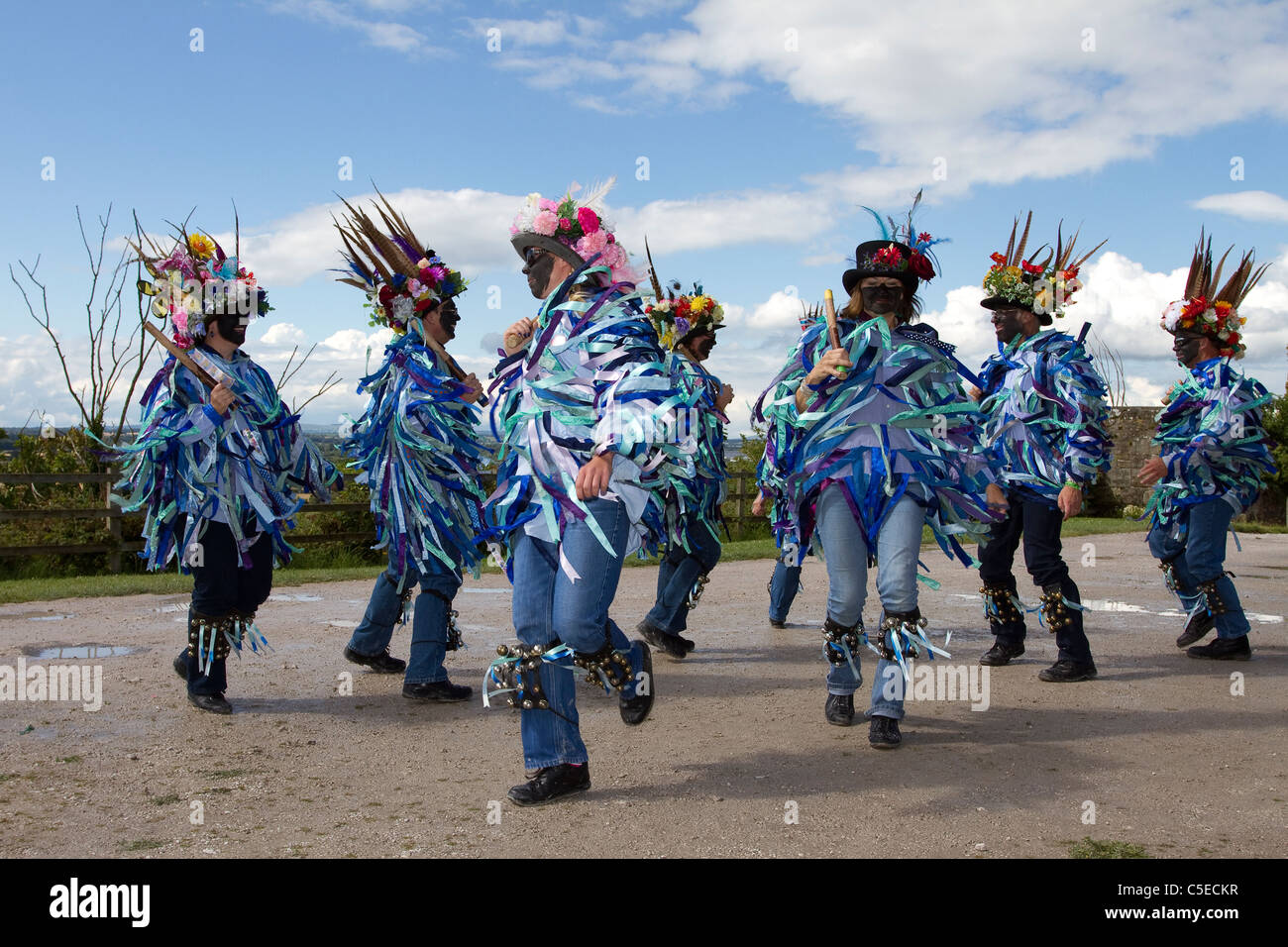Morris dancing black white hi-res stock photography and images - Alamy