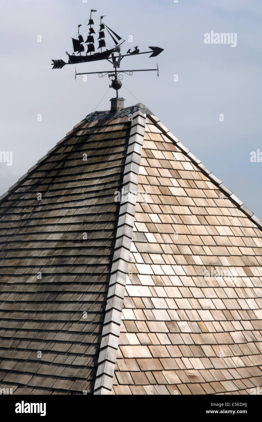 Weather Vane and Slate Roof, Lyme Regis, Dorset, GB Stock Photo - Alamy