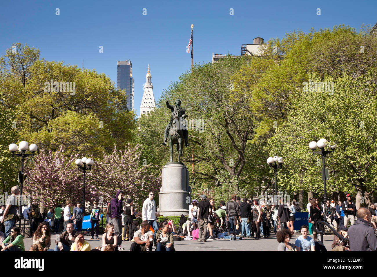 Washington square park conservancy hi-res stock photography and images ...