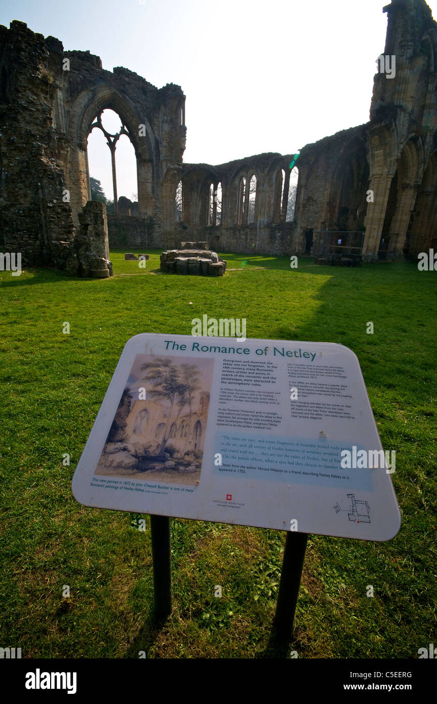 Netley Abbey Hampshire UK Stock Photo - Alamy