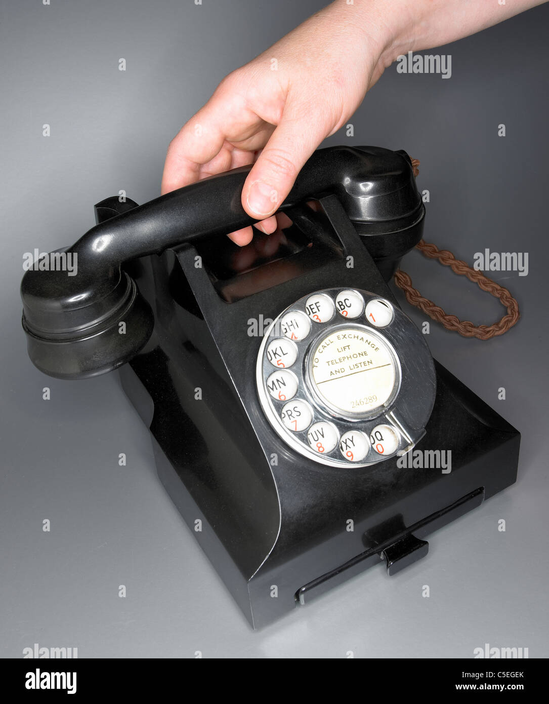1950s phone cord hi-res stock photography and images - Alamy