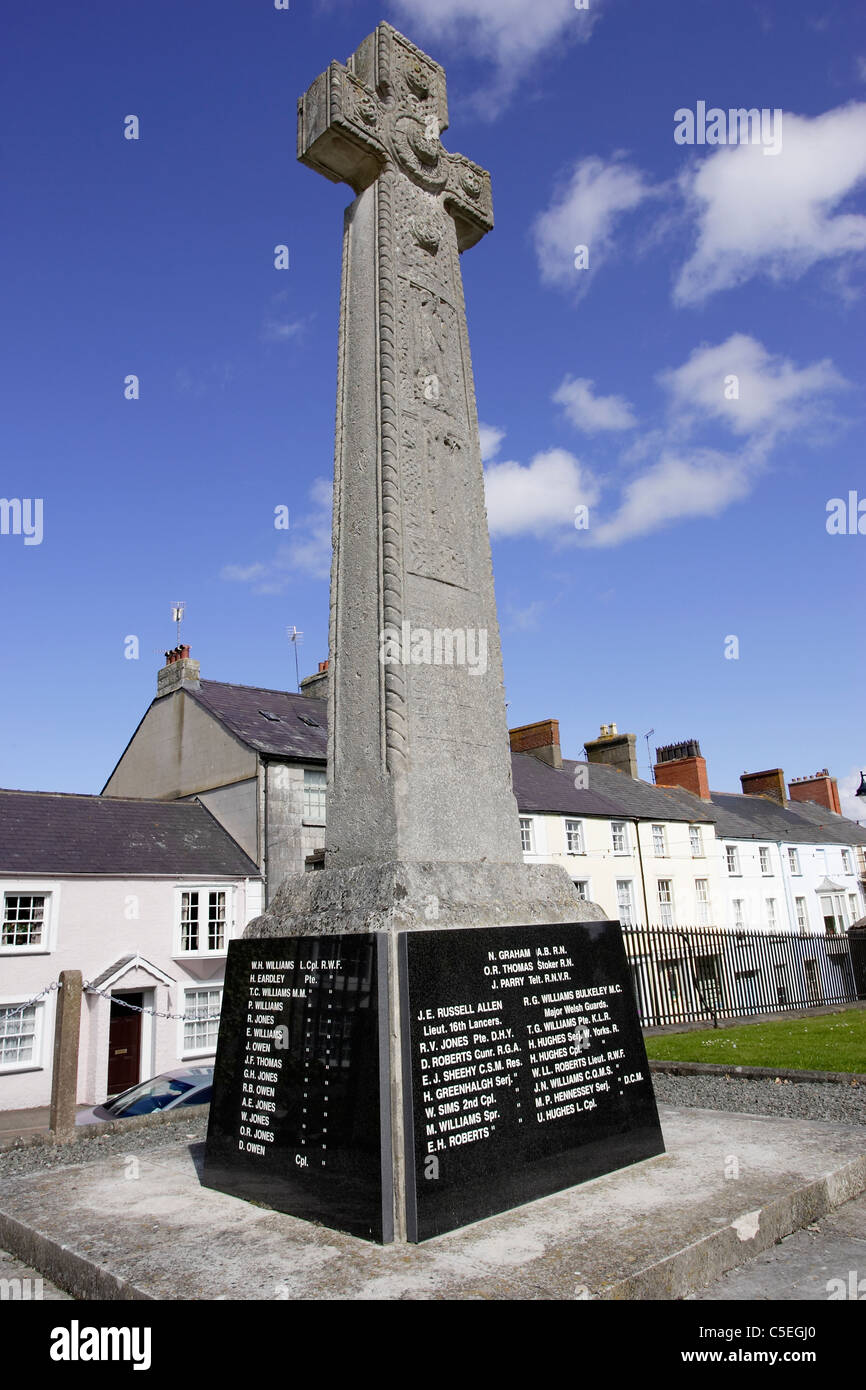 A War Memorial at the parish church of Beaumaris on the Isle of ...