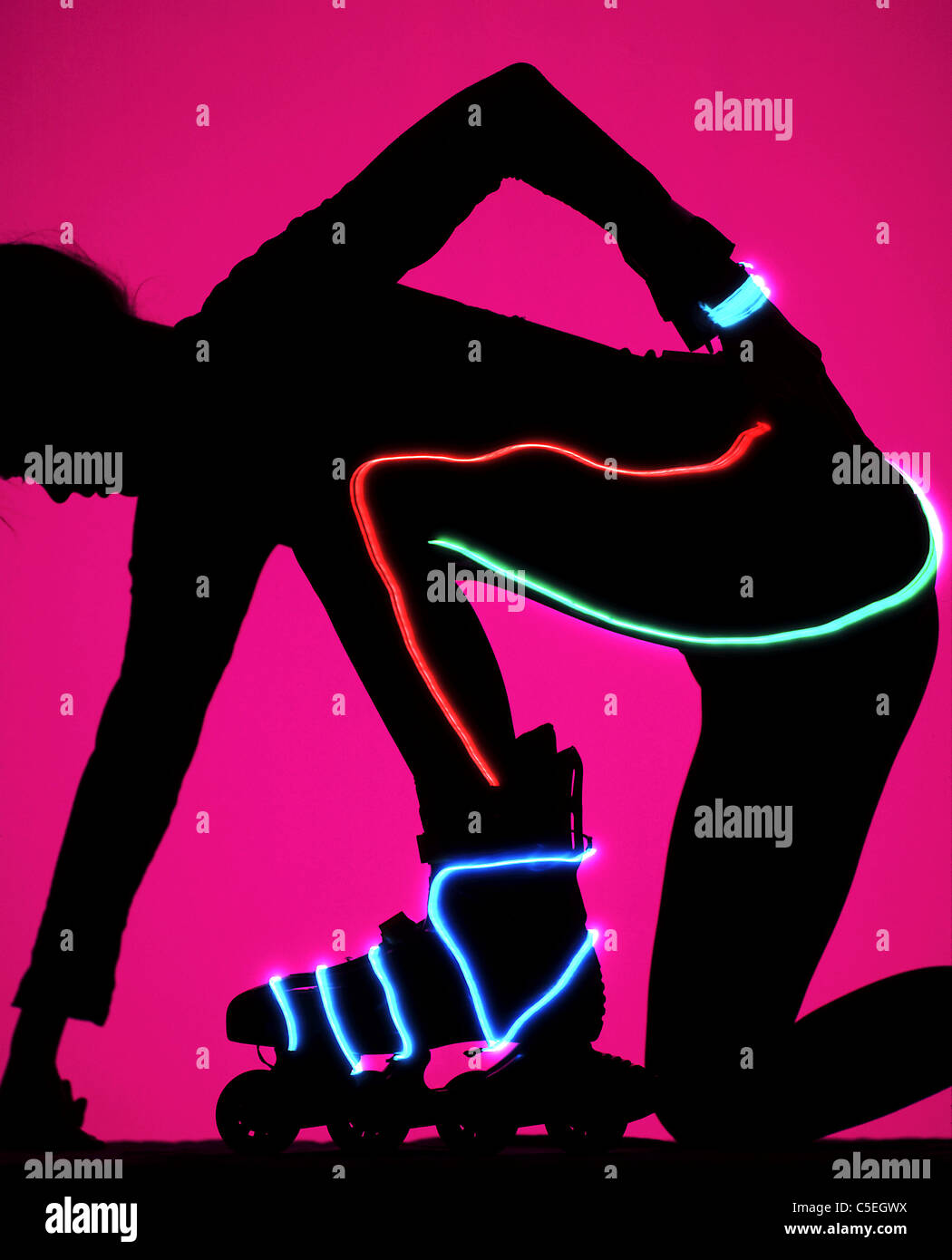 Inline figure skating hi-res stock photography and images - Alamy