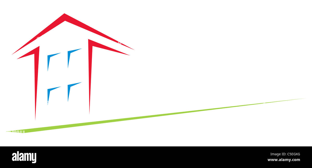 House at arrow Stock Photo - Alamy