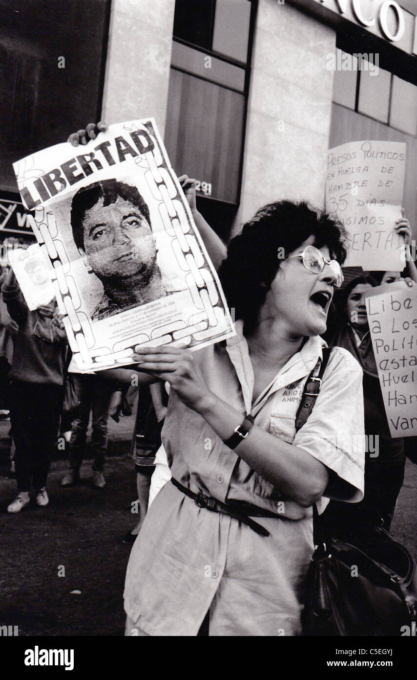 CHILE. Protest against torture, violation of human rights and freedom ...