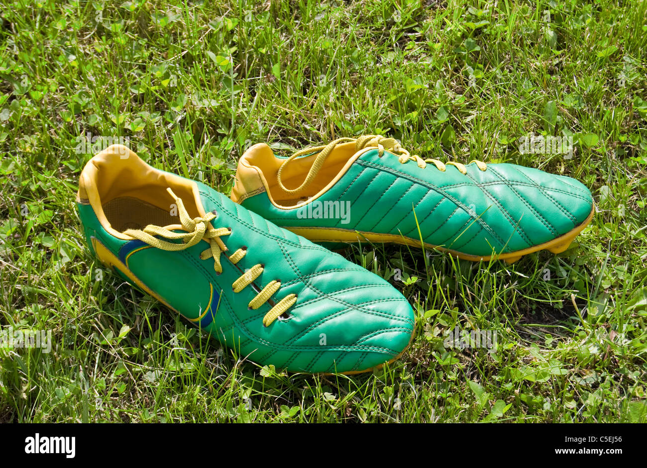 cleats is on the soccer field Stock Photo - Alamy