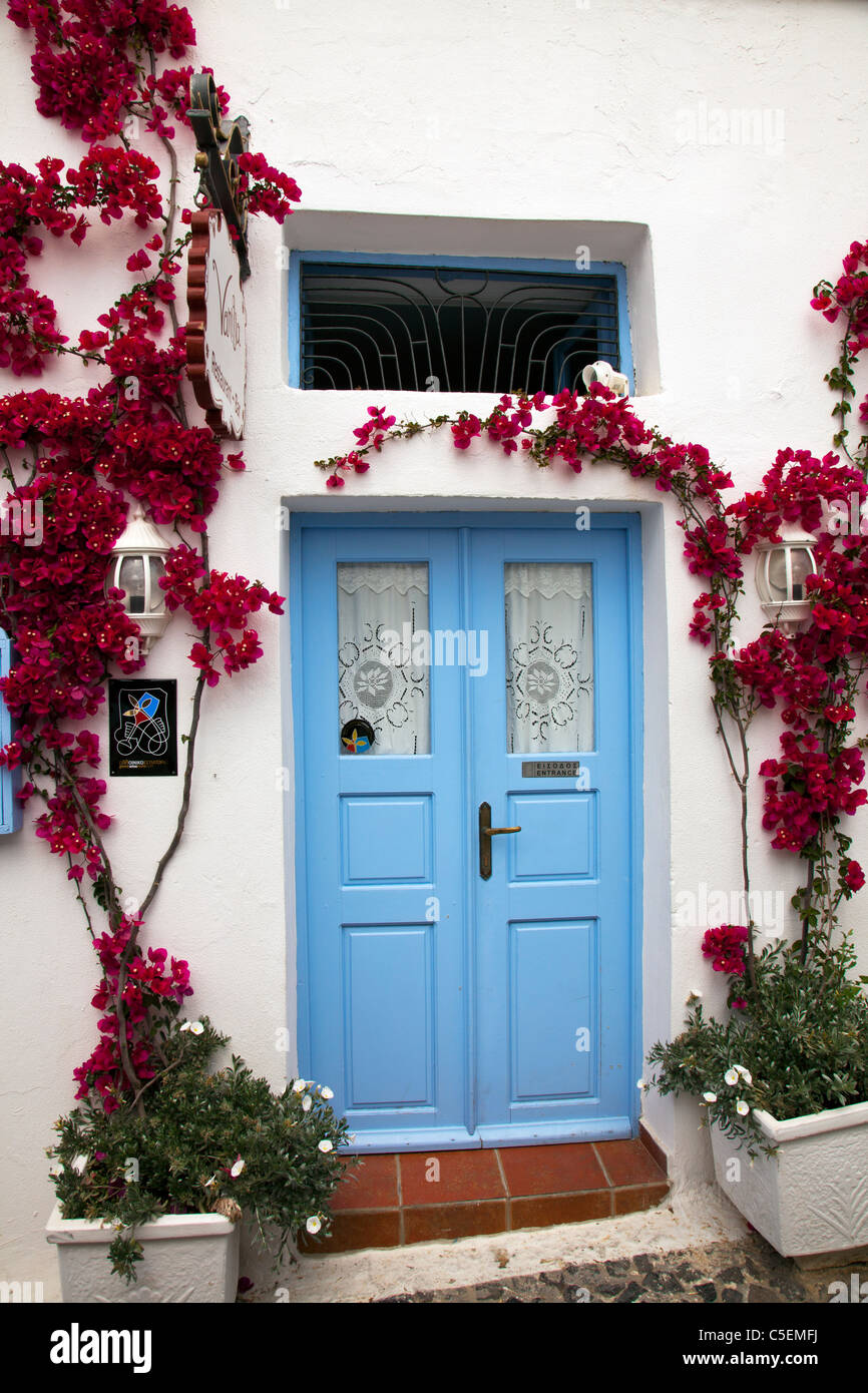 House Door In Santorini High Resolution Stock Photography and Images ...