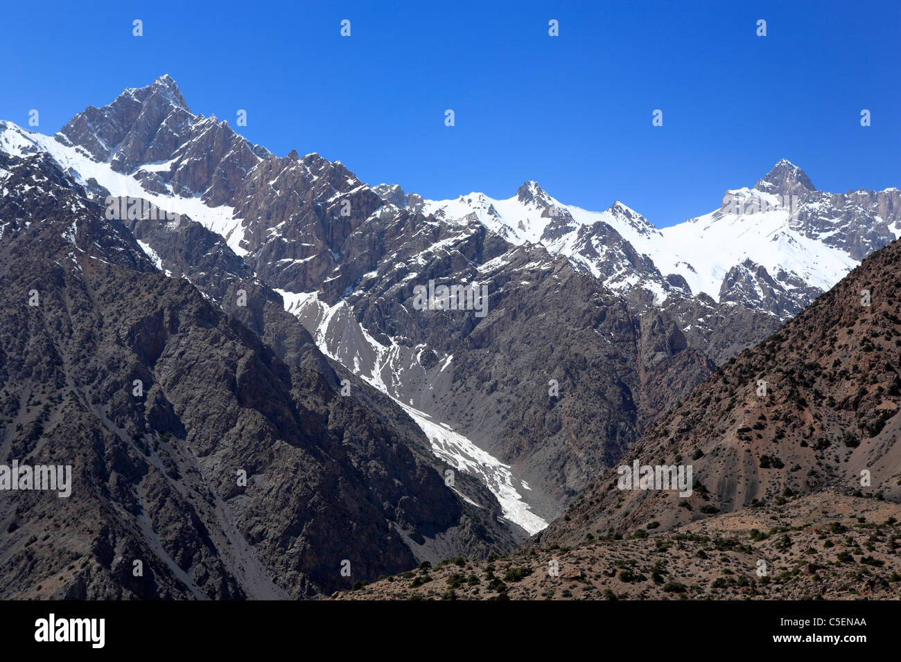 Fan mountains near lake Iskanderkul, Tajikistan Stock Photo - Alamy