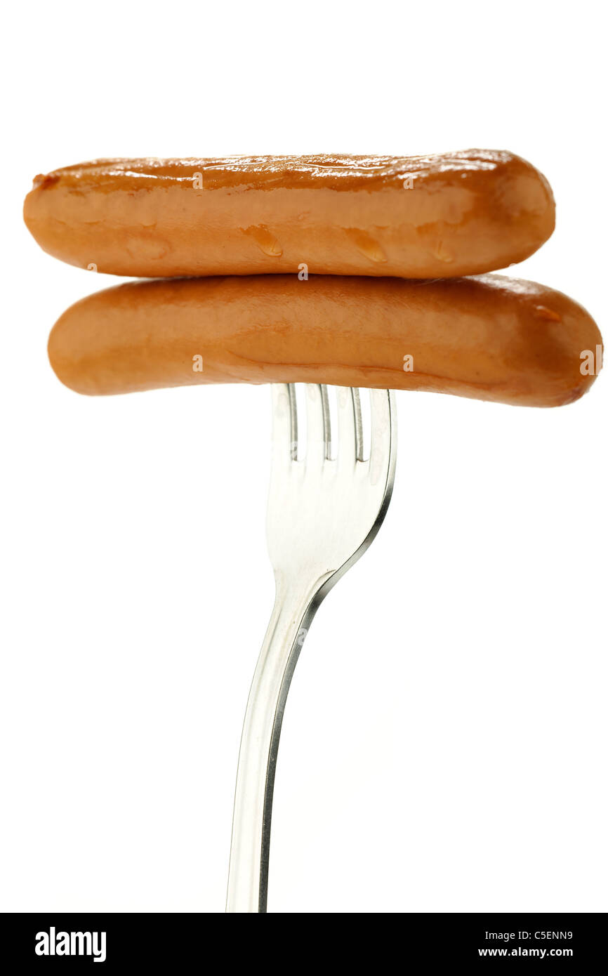 Hot dog on fork hi-res stock photography and images - Alamy