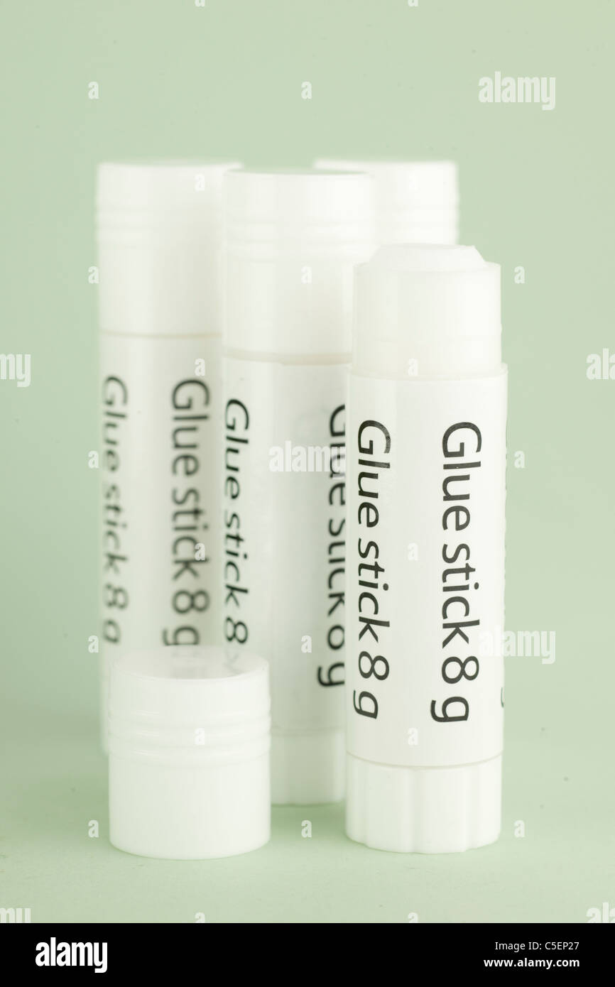 Four 8 gram glue sticks Stock Photo - Alamy