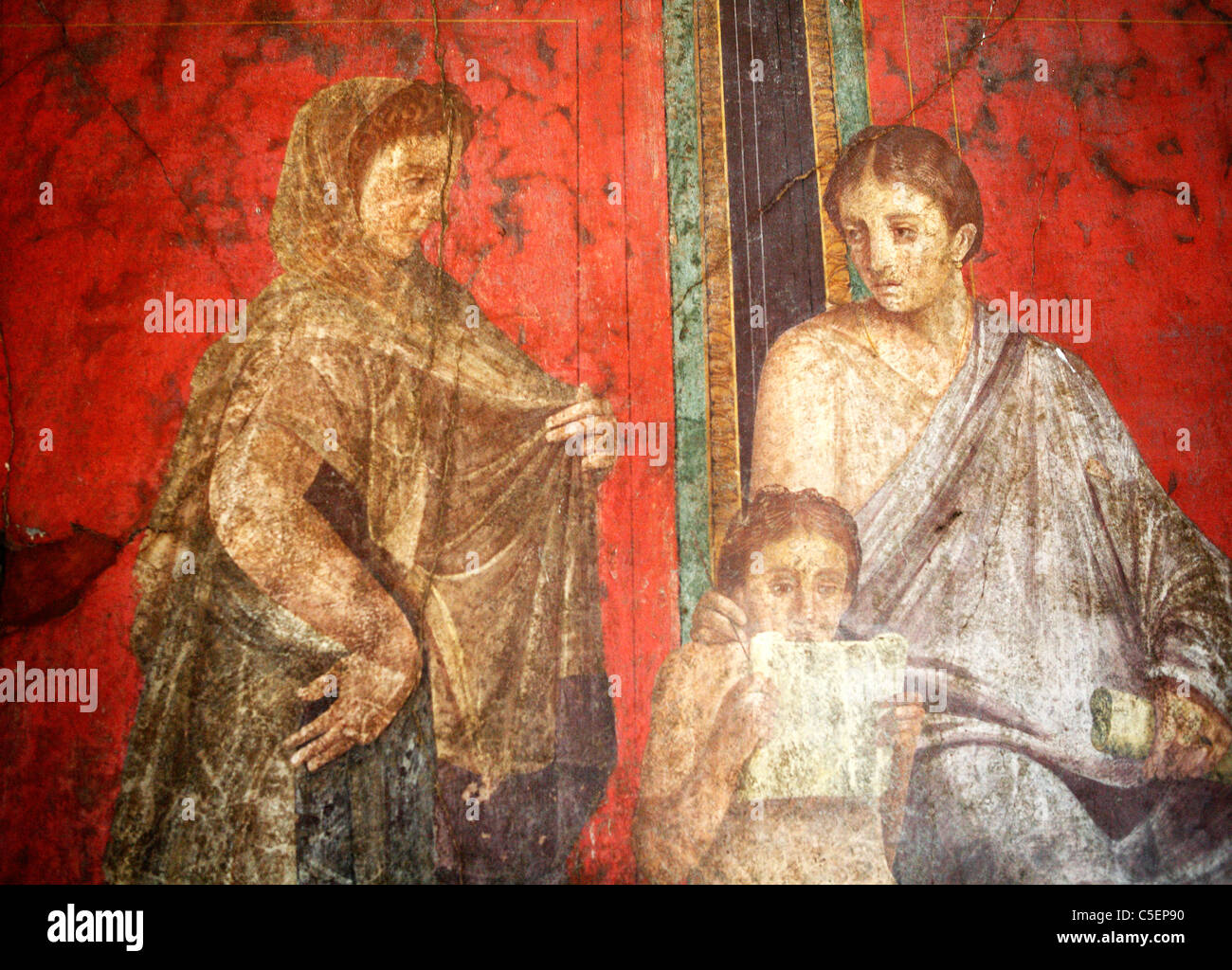 Pompeii villa fresco hi-res stock photography and images - Alamy