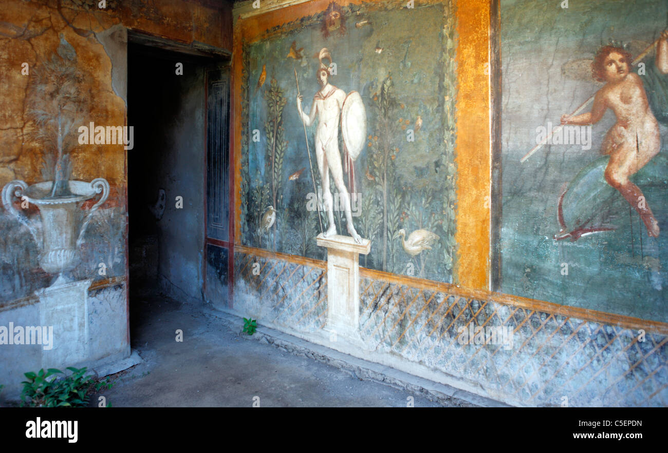Fresco, villa of the mysteries, pompeii hi-res stock photography and ...
