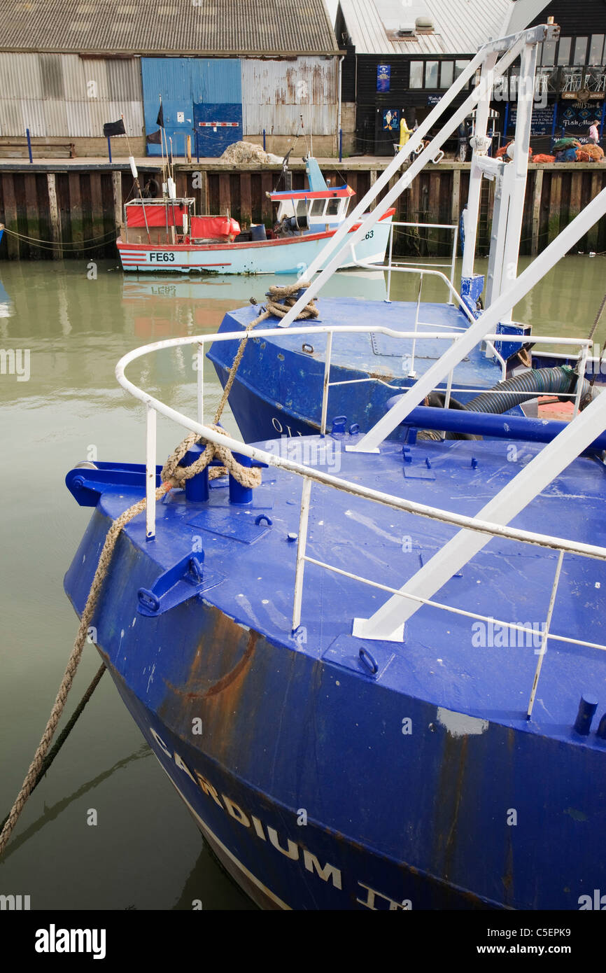Fishing boats in Whitstable harbour, Kent, England, UK Stock Photo - Alamy