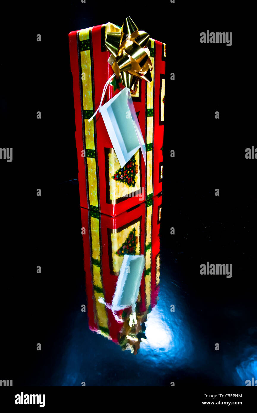 Christmas presents with reflection Stock Photo - Alamy