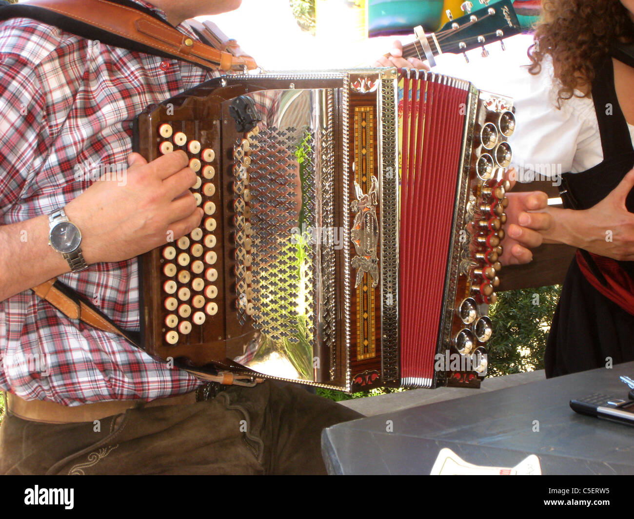playing the accordion Stock Photo - Alamy