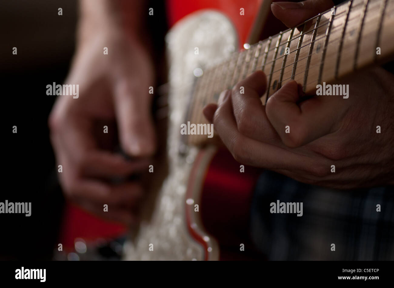 Rock guitar player playing music hi-res stock photography and images ...