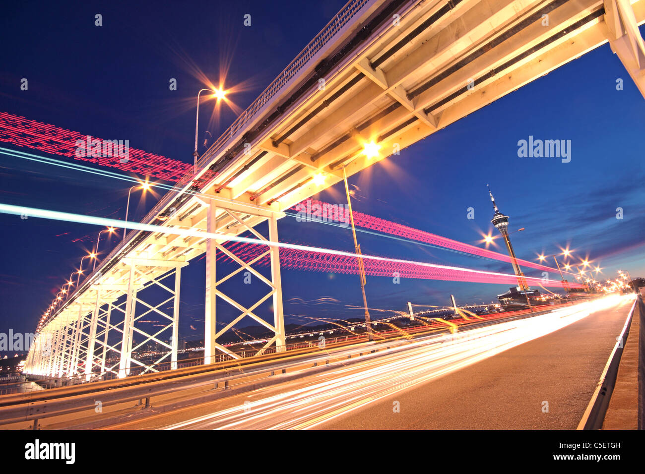 highway under the bridge in macau Stock Photo - Alamy