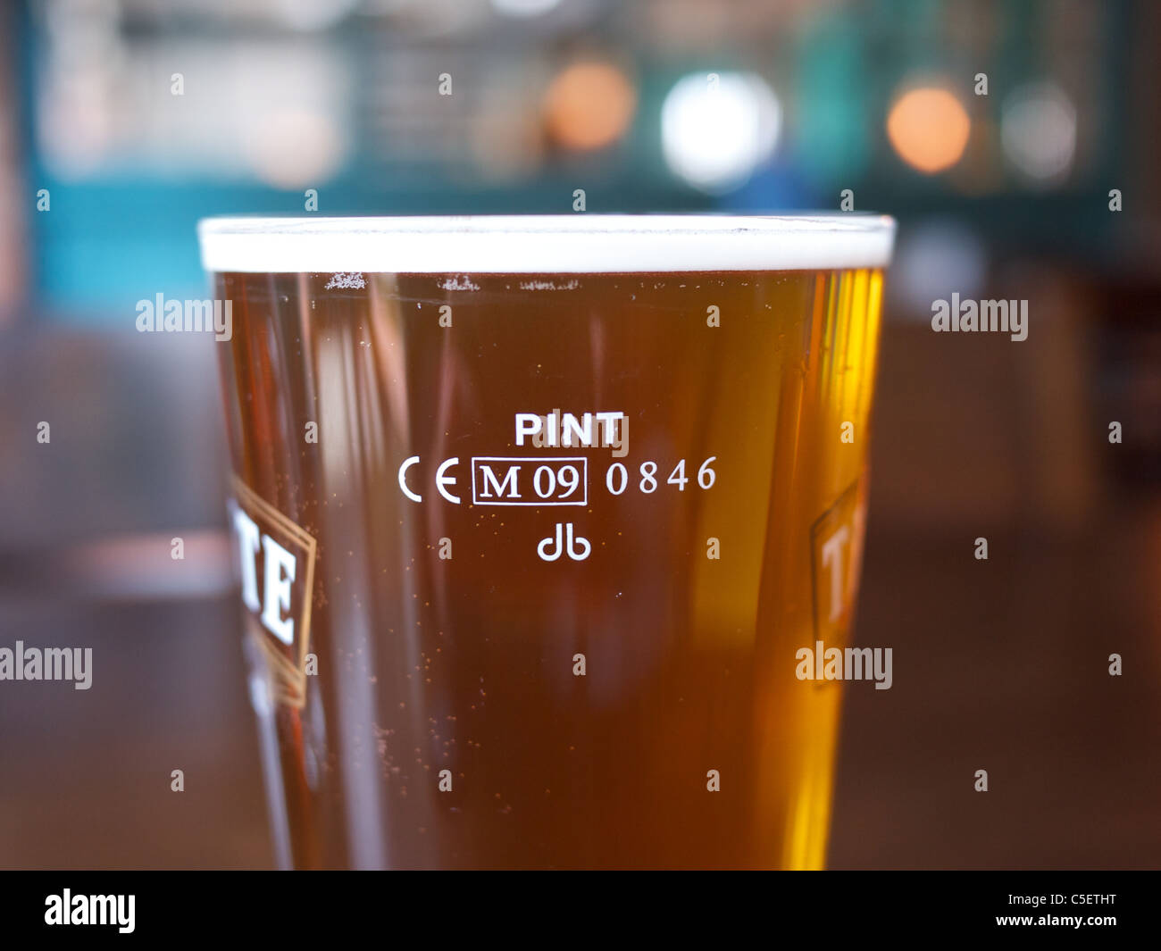 Full Pint Glass, Tribute Ale Stock Photo - Alamy