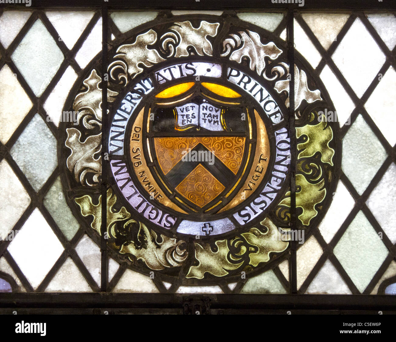 Princeton University stained glass window Stock Photo - Alamy