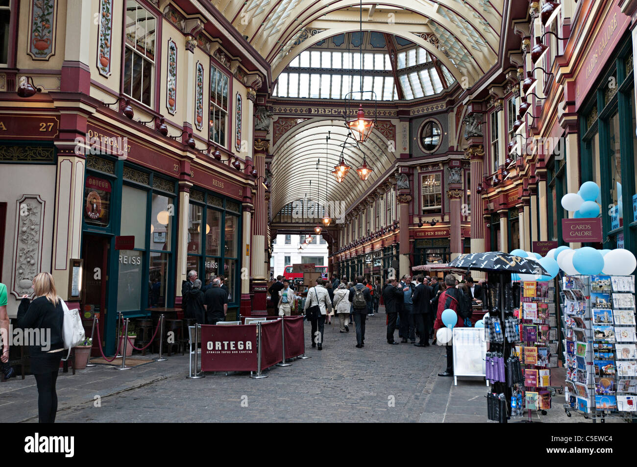 Leaden hall market arcade in city of london next to lloyds of london ...