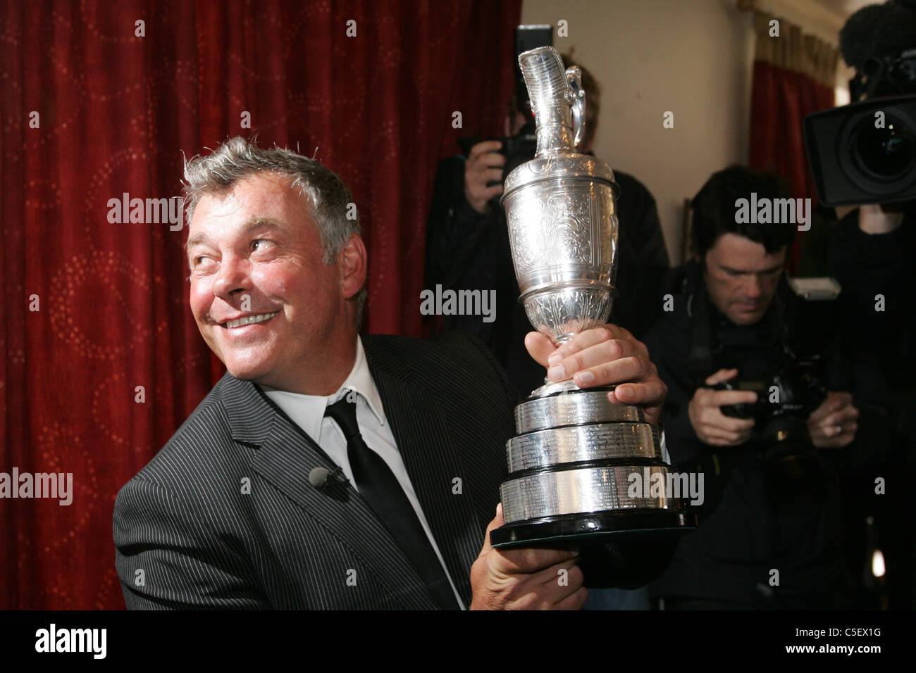Darren Clarke at Portrush, Northern Ireland Stock Photo - Alamy