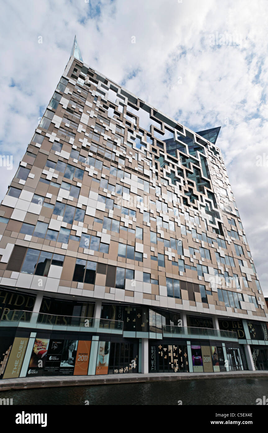the cube in Birmingham new office and residential building in front of ...
