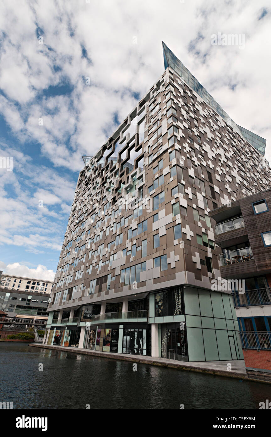 the cube in Birmingham new office and residential building in front of ...