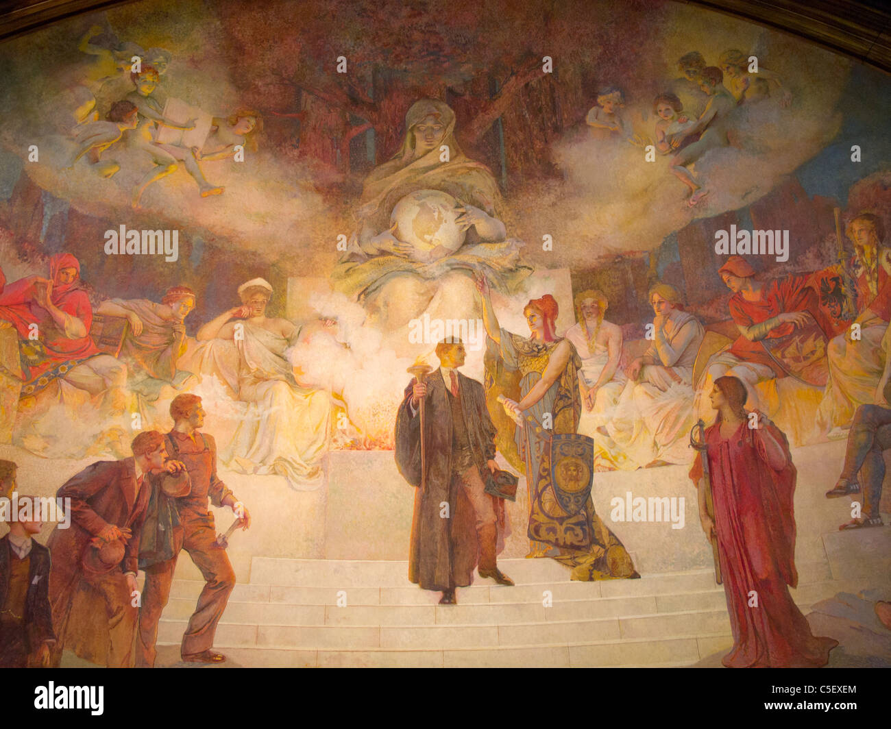 The Graduate painting at City College of New York Stock Photo - Alamy