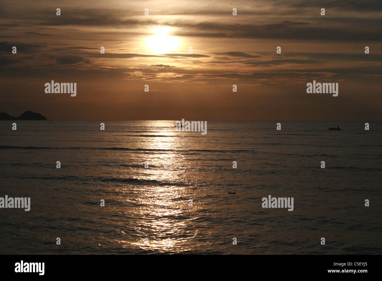 Sunset Kota Kinabalu Sabah Malaysia Stock Photo - Alamy