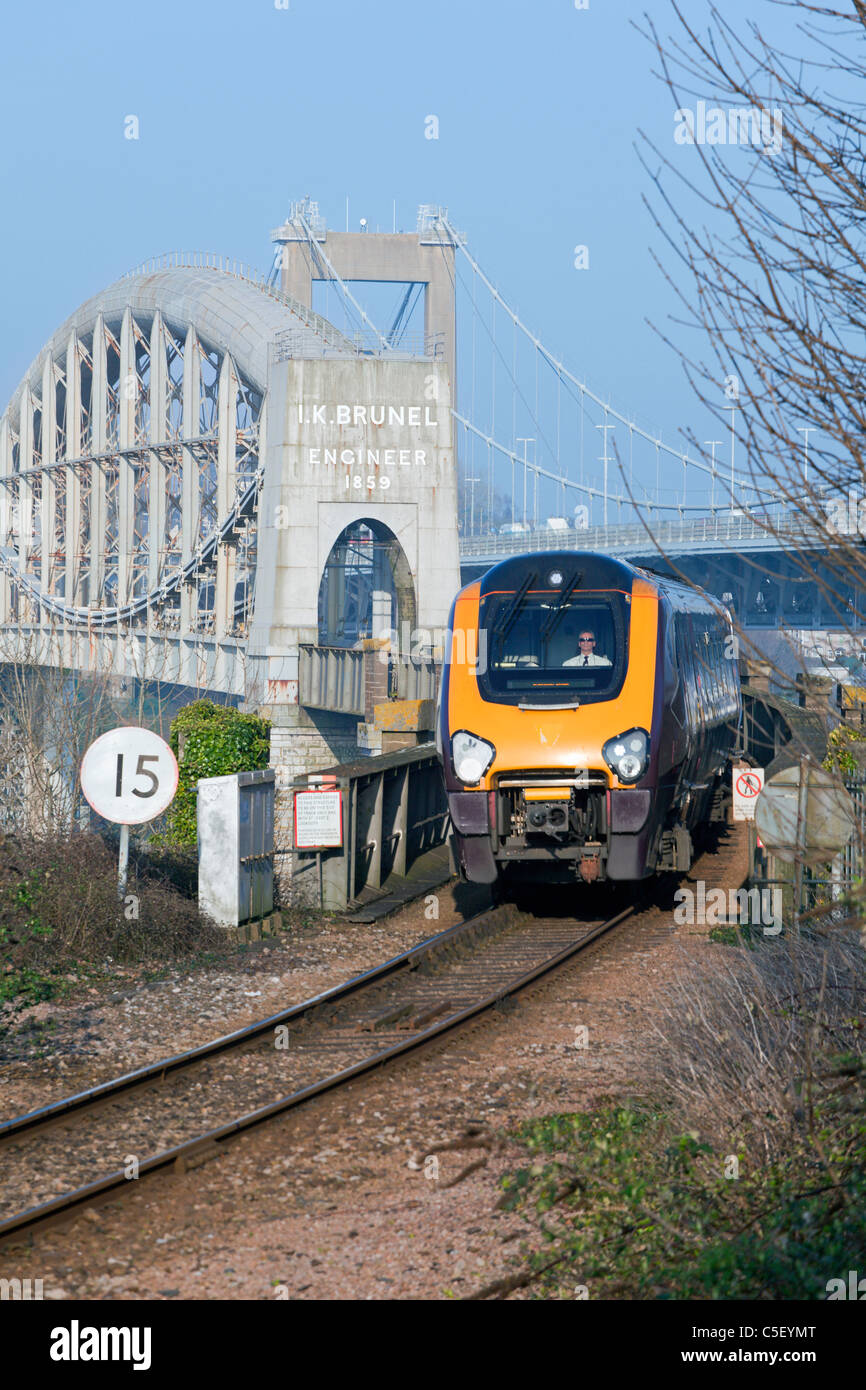 Royal albert bridge train hi-res stock photography and images - Alamy