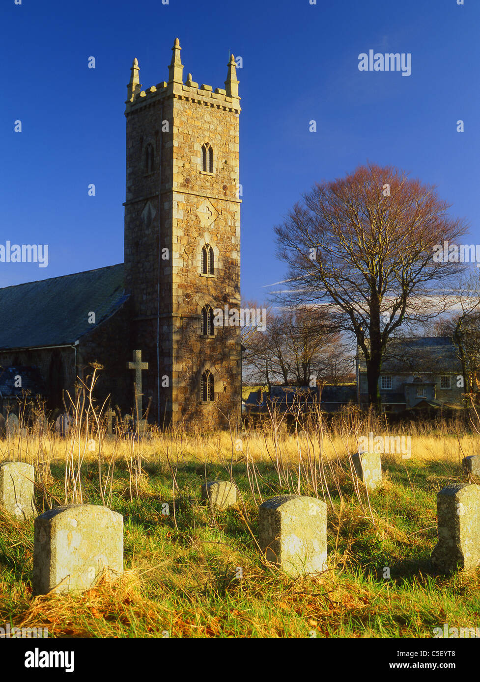 UK,Devon,Dartmoor, Princetown,St Michael & All Angels Church Stock ...