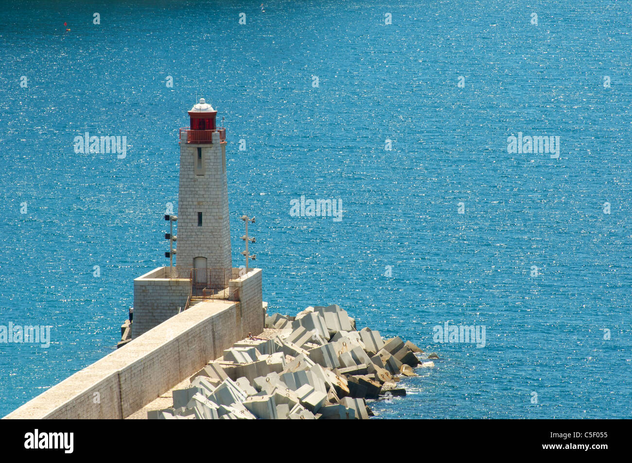 Lighthouse in Nice, France Stock Photo - Alamy