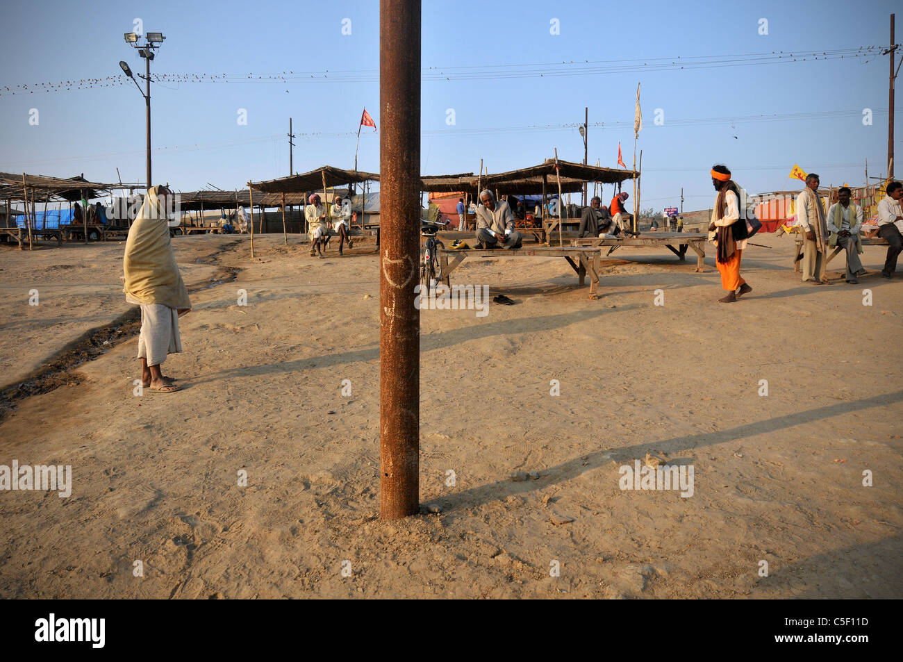 The Magh Mela (a Hindu religions fair) in Allahabad, India Stock Photo ...