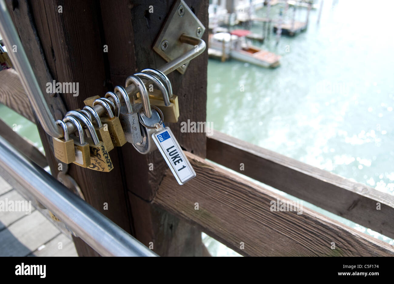 Luke keyring in Venice Stock Photo - Alamy