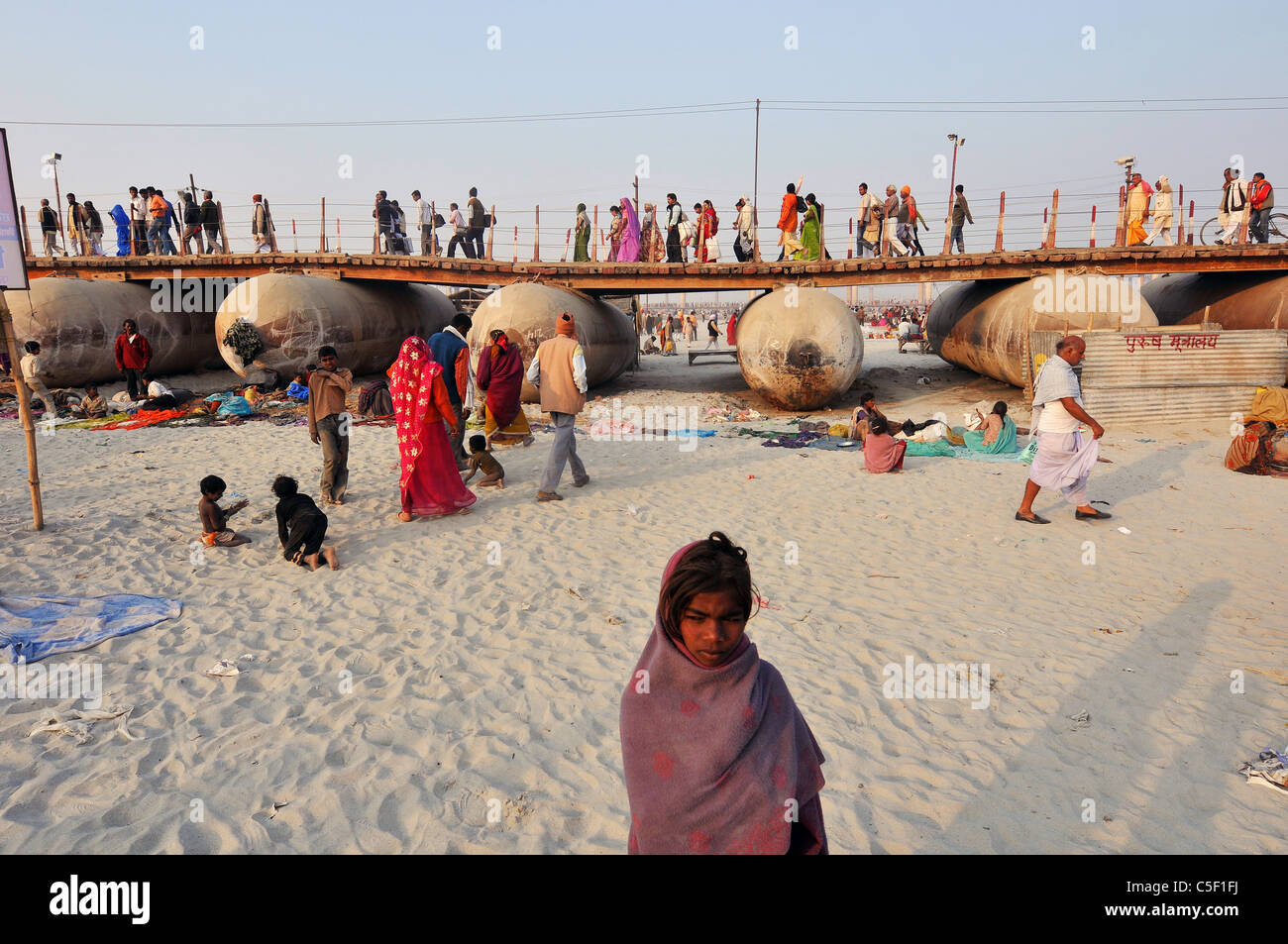 The Magh Mela (a Hindu religions fair) in Allahabad, India Stock Photo ...