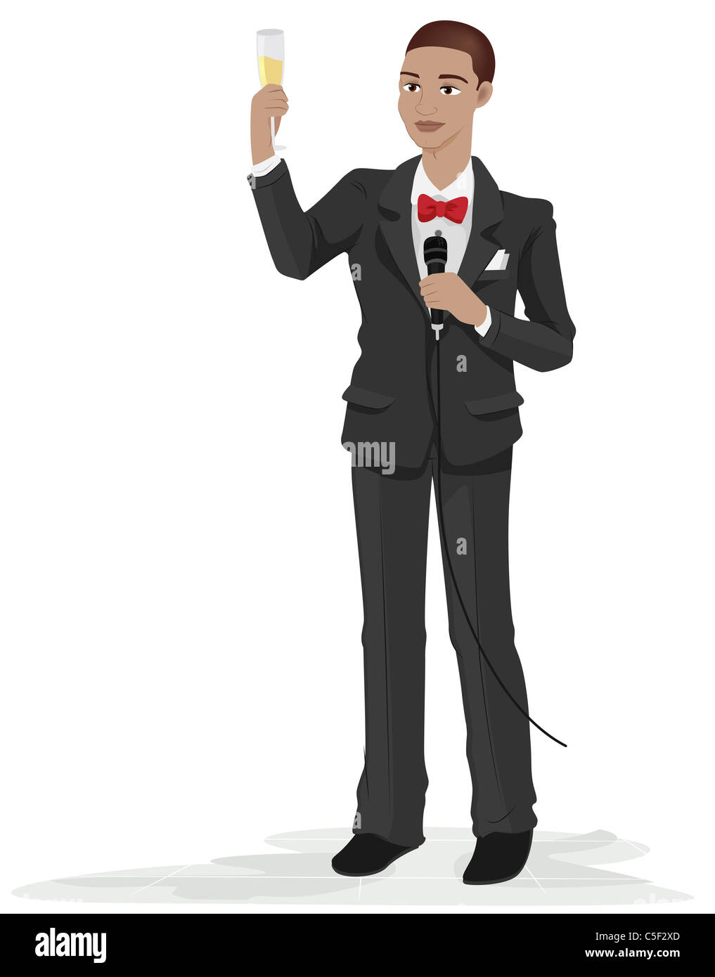 The Best Man Proposing a Toast for the Newlyweds Stock Photo - Alamy