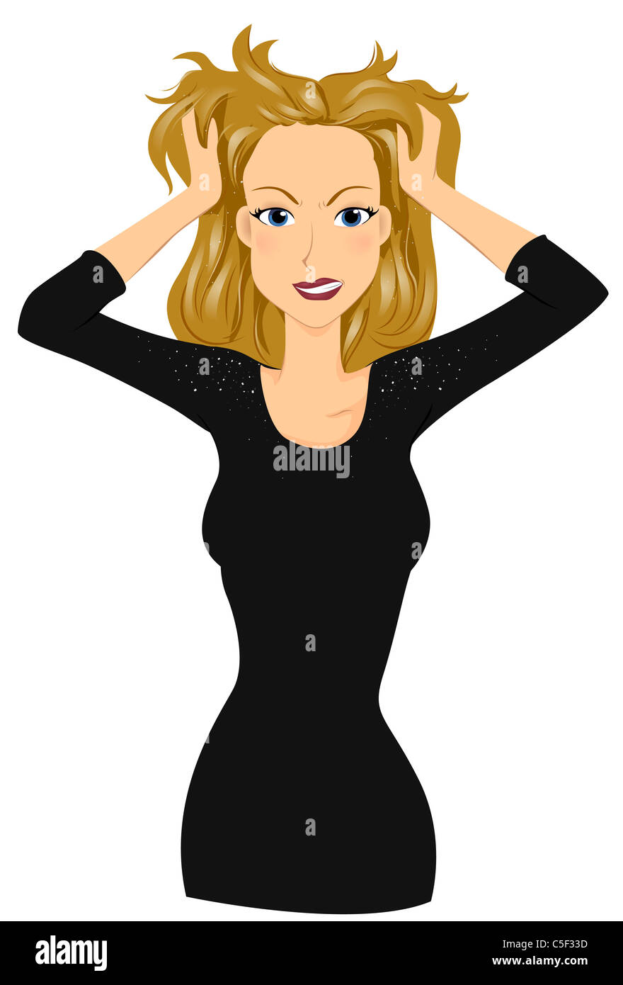 Scratching itch cartoon hi-res stock photography and images - Alamy