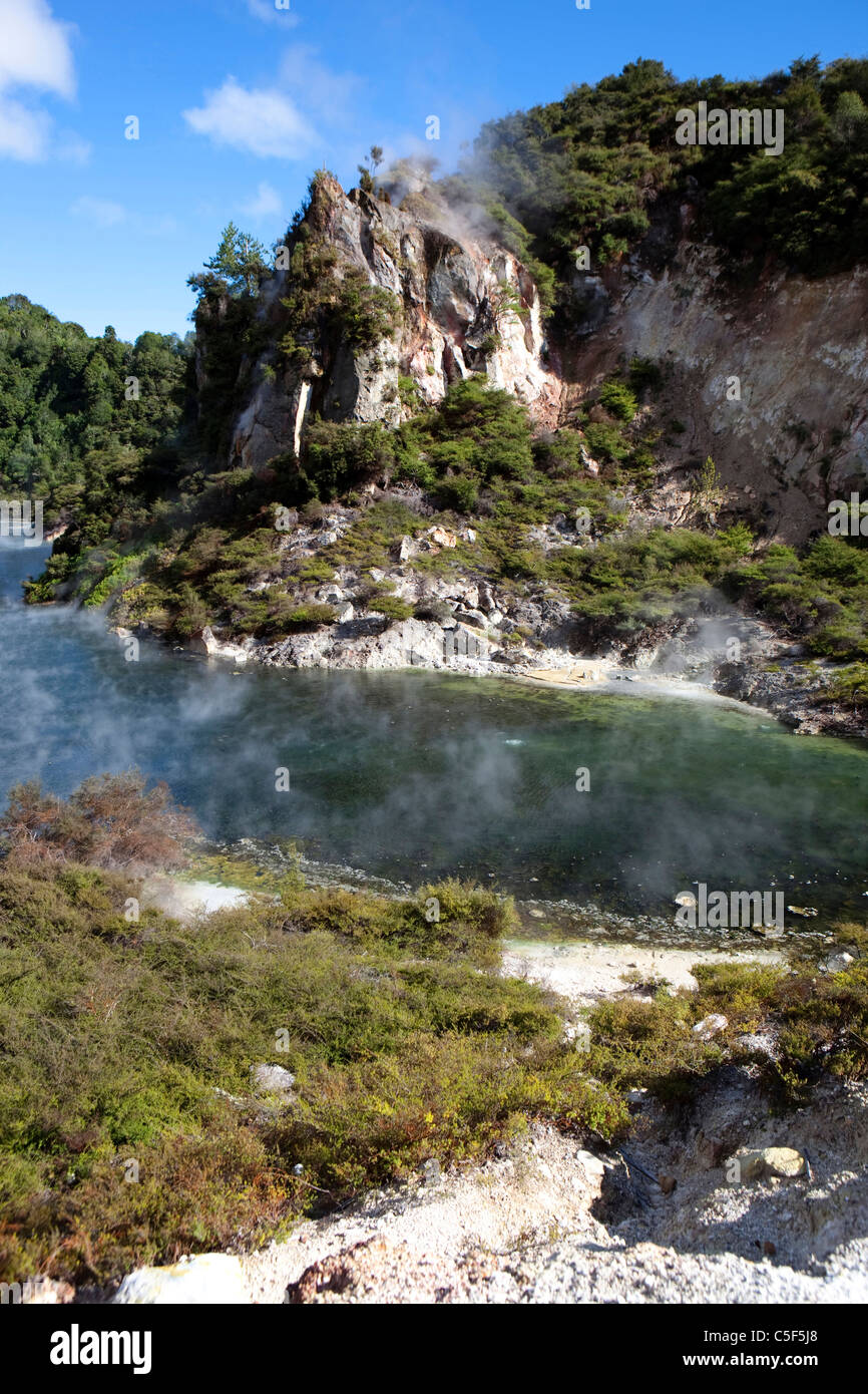 Cathedral Rocks, Waimangu Volcanic Valley, Rotorua, North Island, New ...