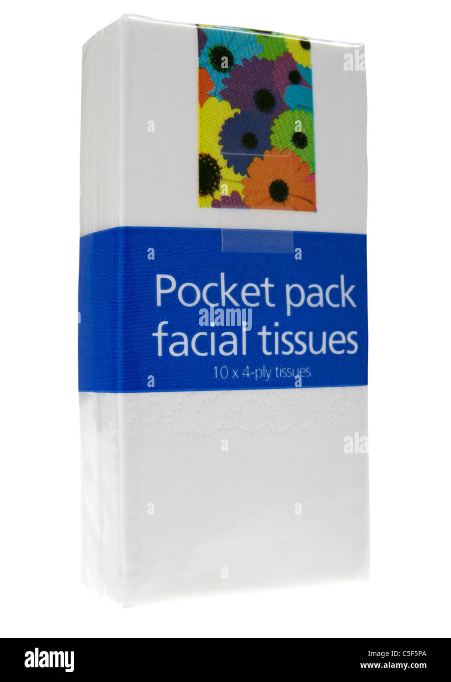 Pocket packet of facial tissues on white background Stock Photo - Alamy