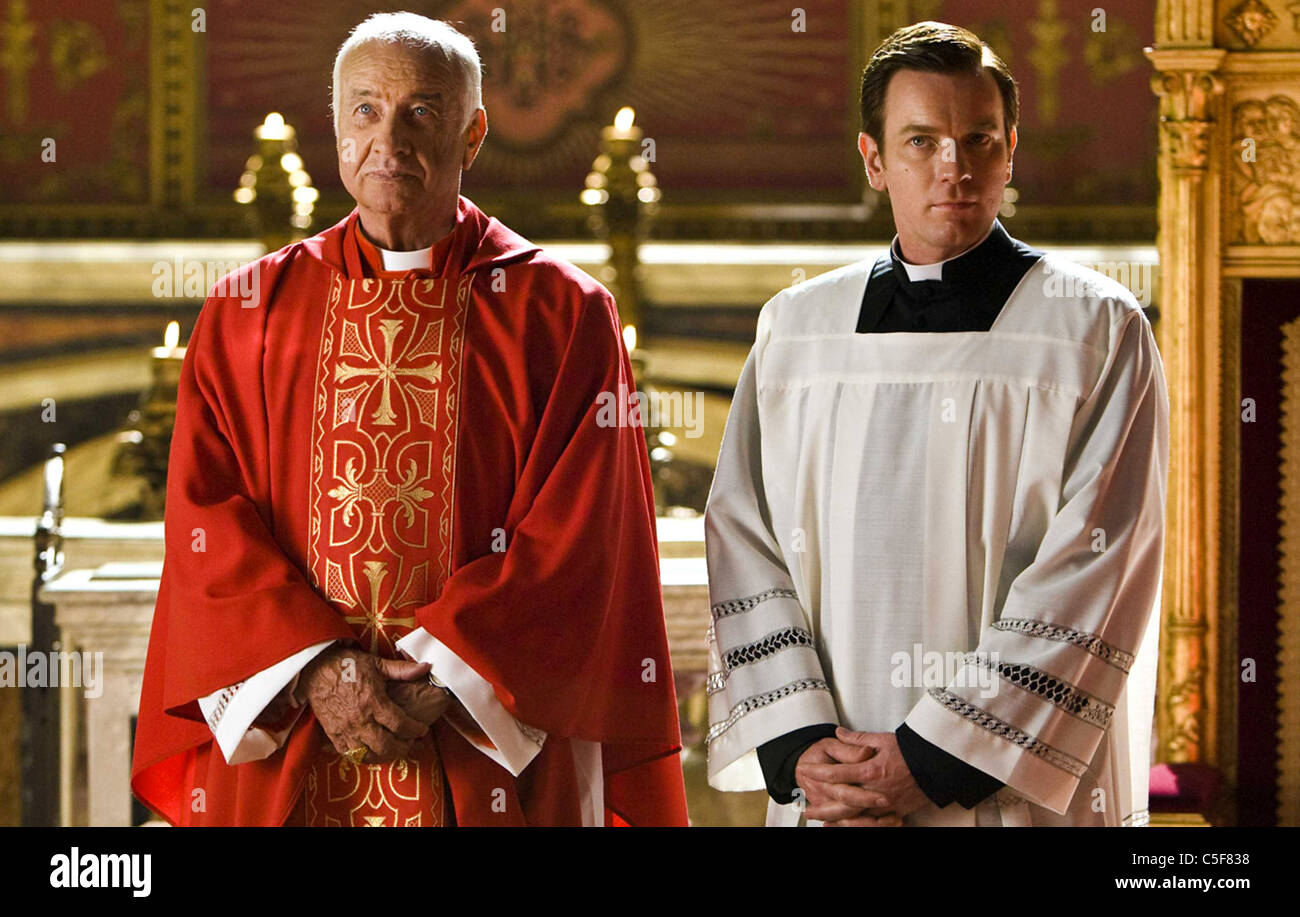 ANGELS AND DEMONS 2009 Columbia film with Ewan McGregor at right and ...