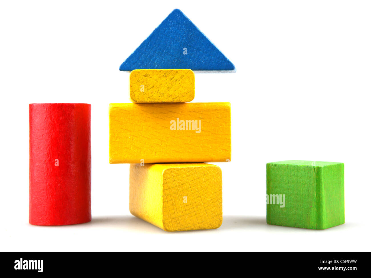Wooden building blocks Stock Photo - Alamy