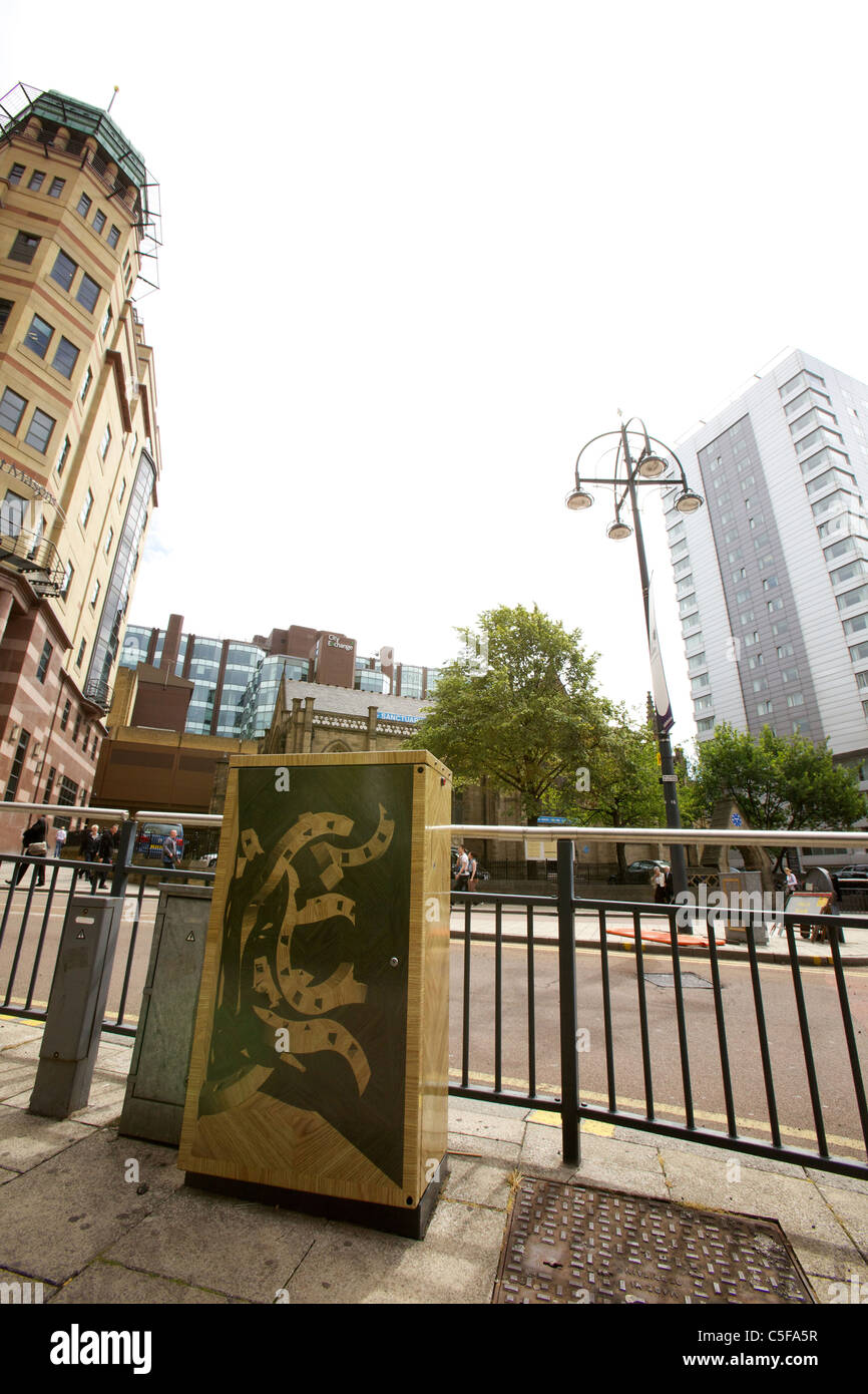 Junction boxes in Leeds, West Yorkshire, become works of art. Park Row ...