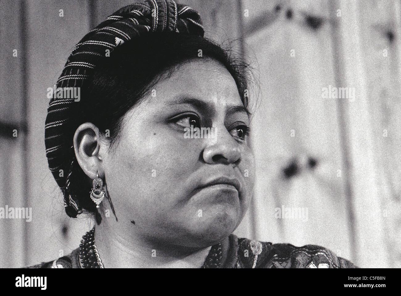 GUATEMALA. Native Mayan Nobel Peace Prize winner Rigoberta Menchu ...