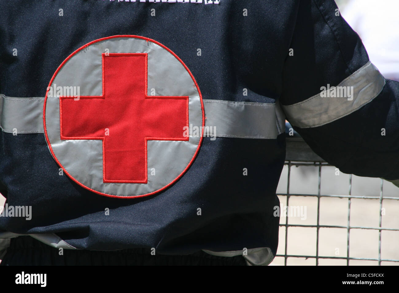 Red cross worker clothing hi-res stock photography and images - Alamy