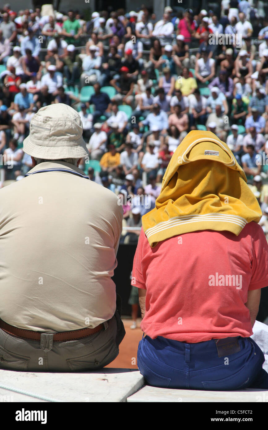 spectators at a tennis tournament in rome italy Stock Photo - Alamy